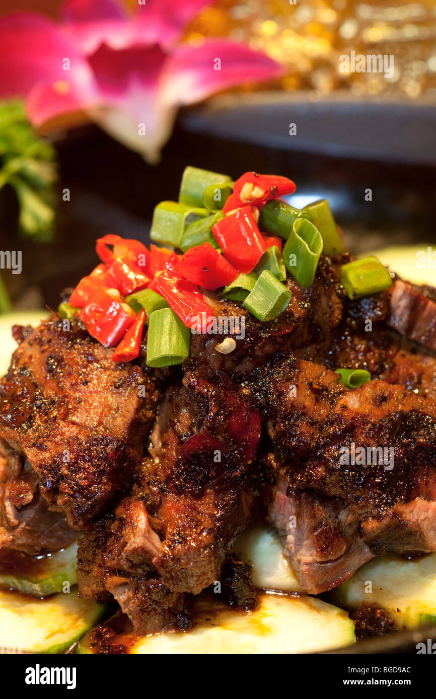 A thai food dish called crying tiger Stock Photo - Alamy