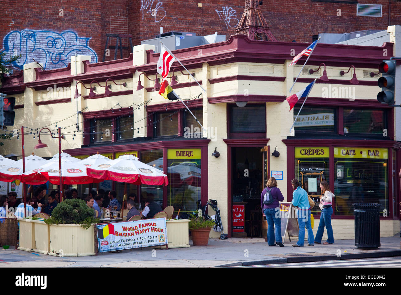L Enfant French Restaurant in Dupont Circle in Washington DC Stock ...