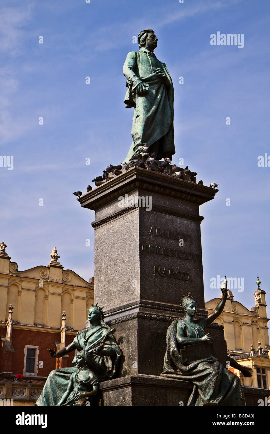 Statue of Adam Mickiewicz Stock Photo - Alamy