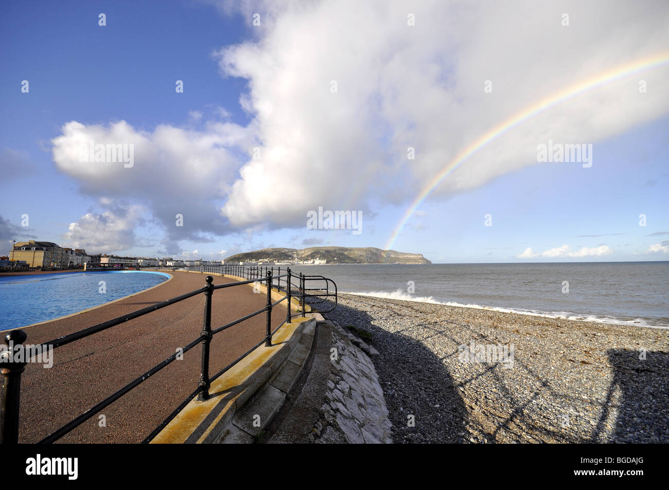 Llandudno promenade North Wales Stock Photo - Alamy