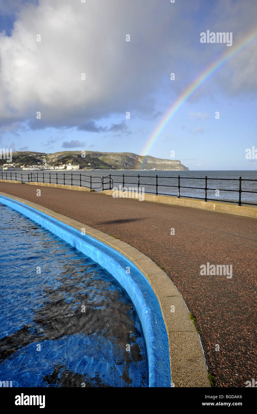 Llandudno promenade North Wales Stock Photo - Alamy