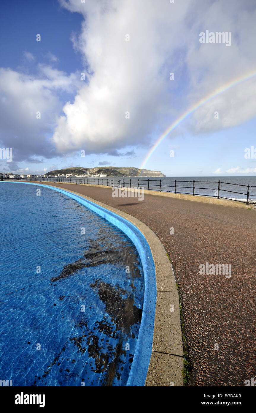 Llandudno promenade North Wales Stock Photo - Alamy