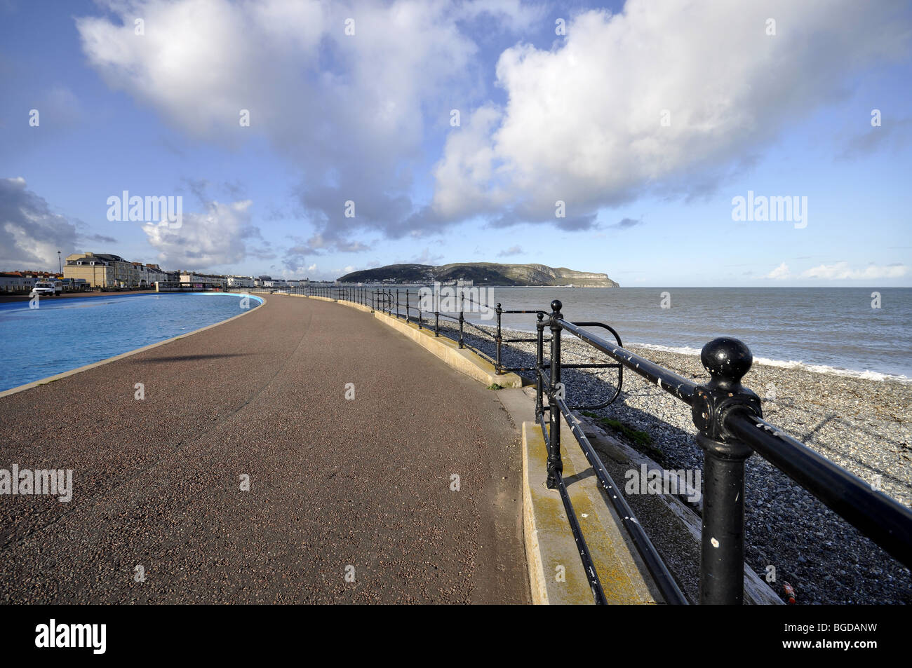 Llandudno promenade North Wales Stock Photo - Alamy