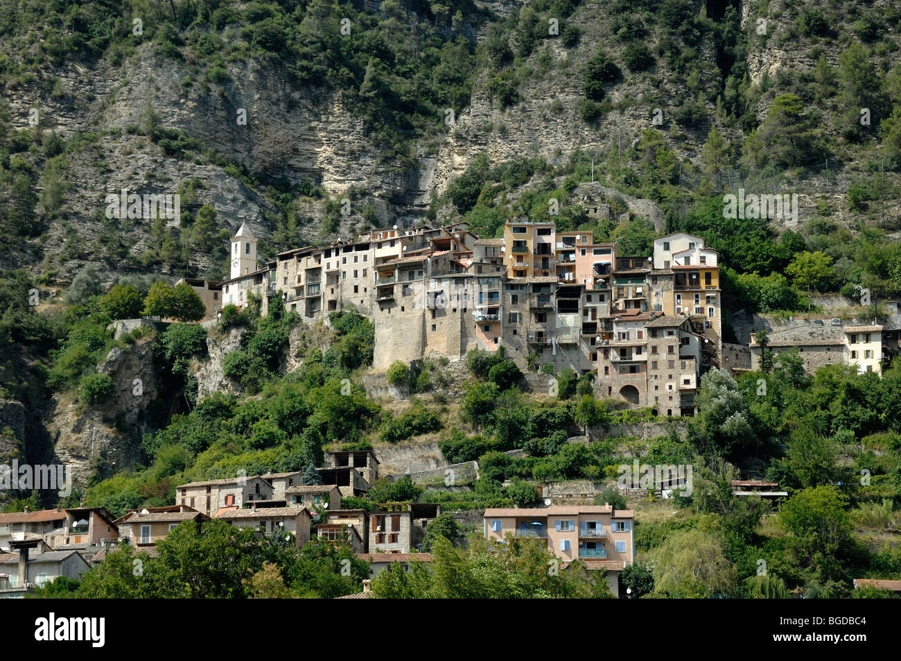 Touët-sur-Var, a Perched Hillside Village in the Var Valley, Alpes ...