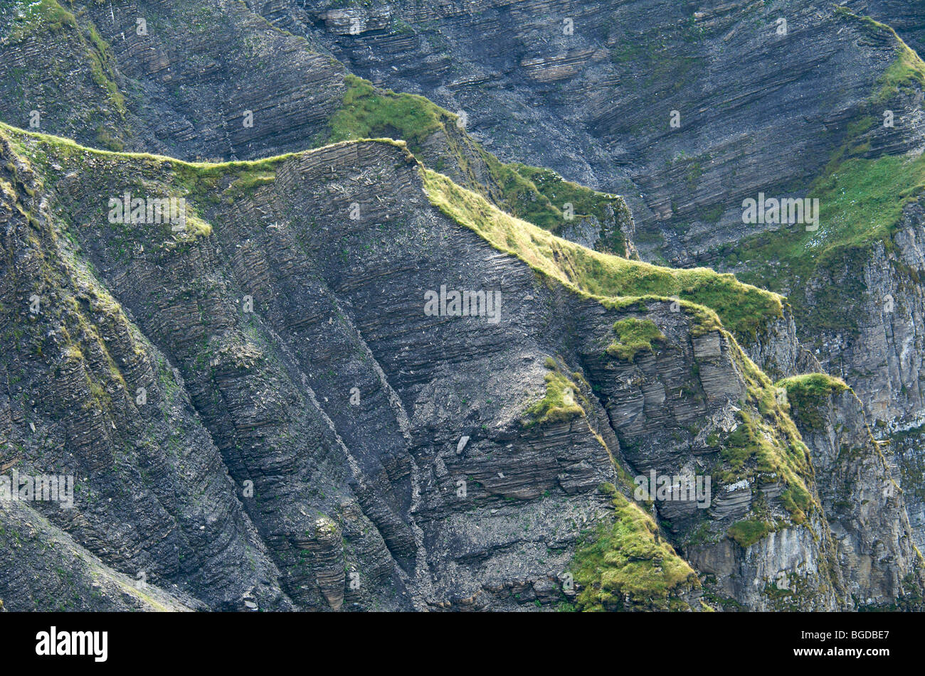 Western flank of Mt. Hoher Ifen, Kleinwalsertal, Allgaeu, Vorarlberg ...