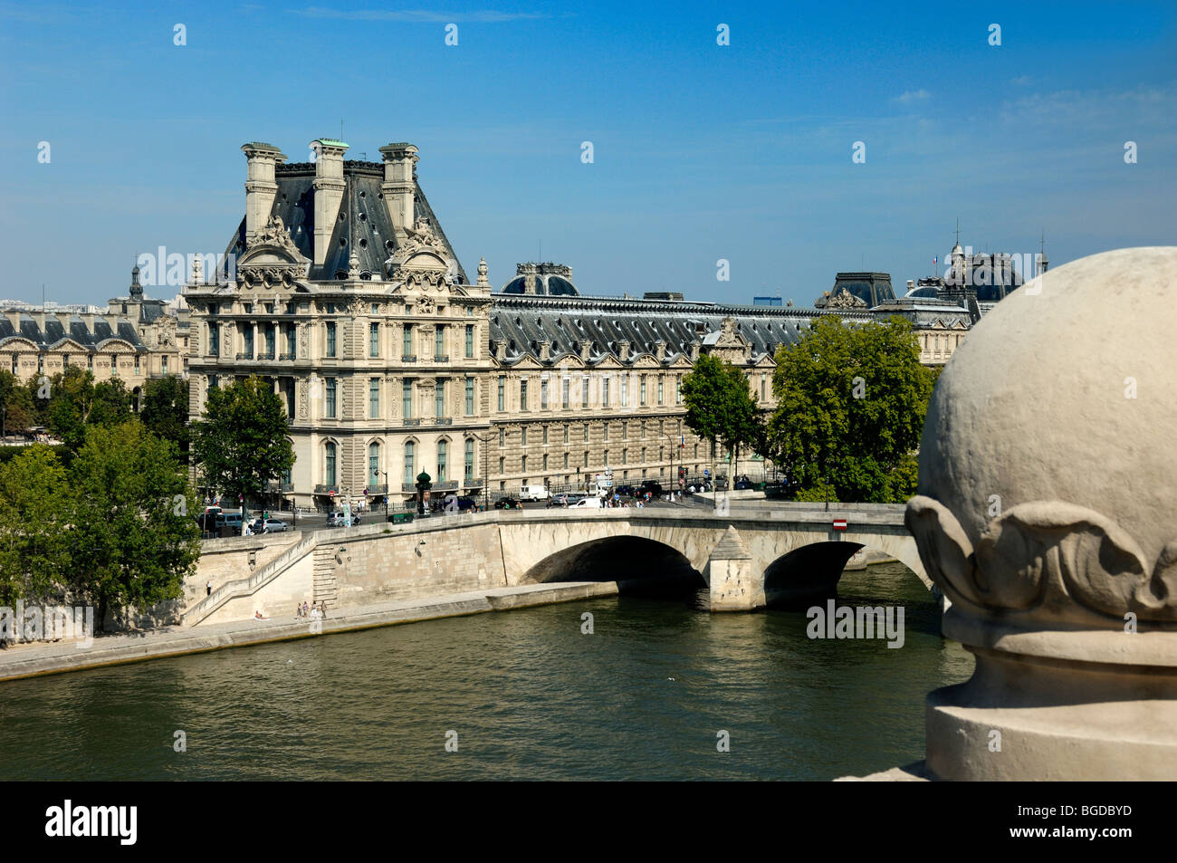 Louvre Museum River Seine From High Resolution Stock Photography and ...