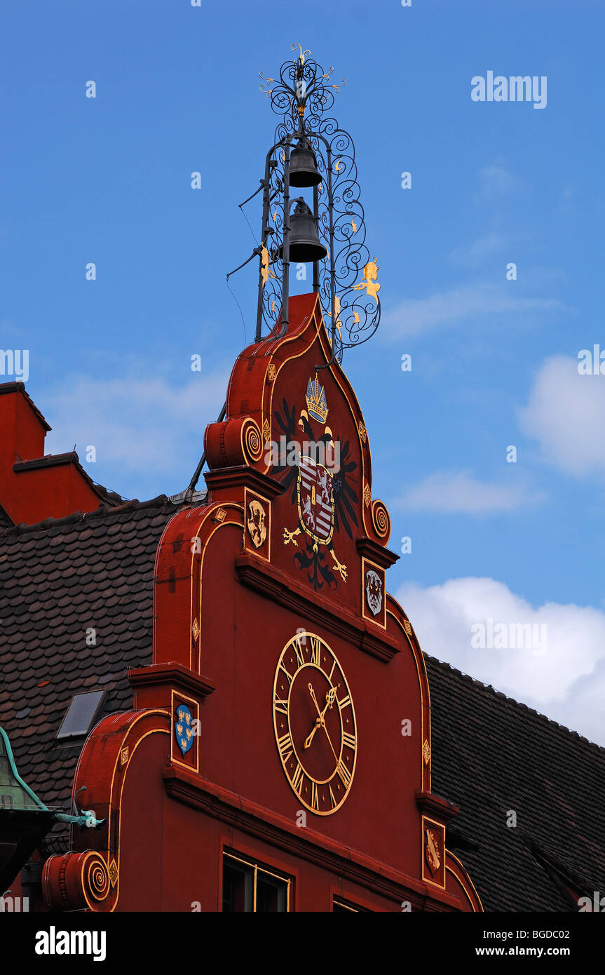 Historic roof gable with clock hi-res stock photography and images - Alamy