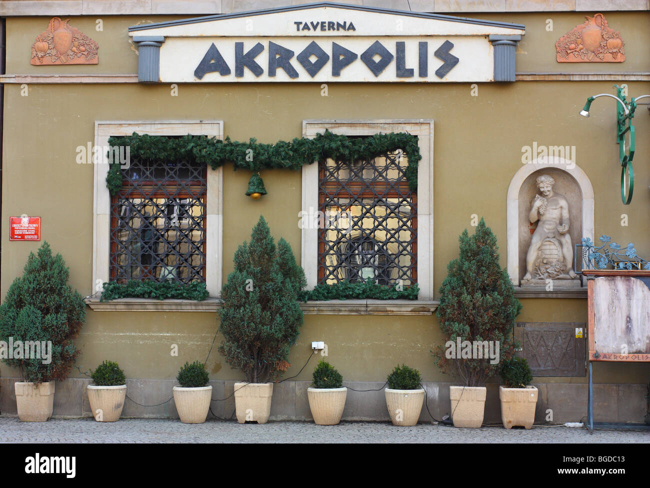Wroclaw Old Market Akropolis restaurant Stock Photo - Alamy