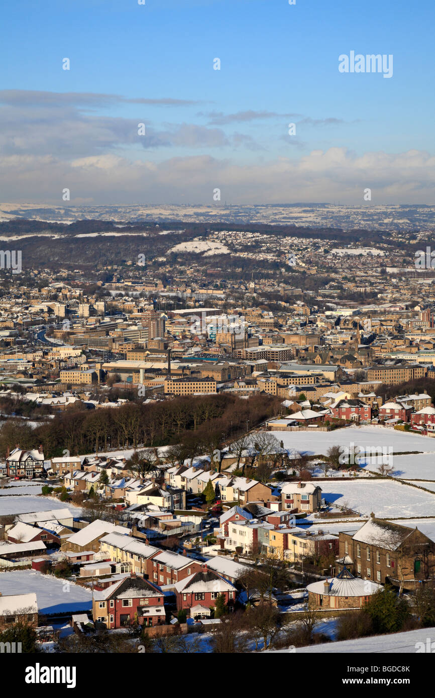 Huddersfield from Castle Hill, West Yorkshire, England, UK Stock Photo ...