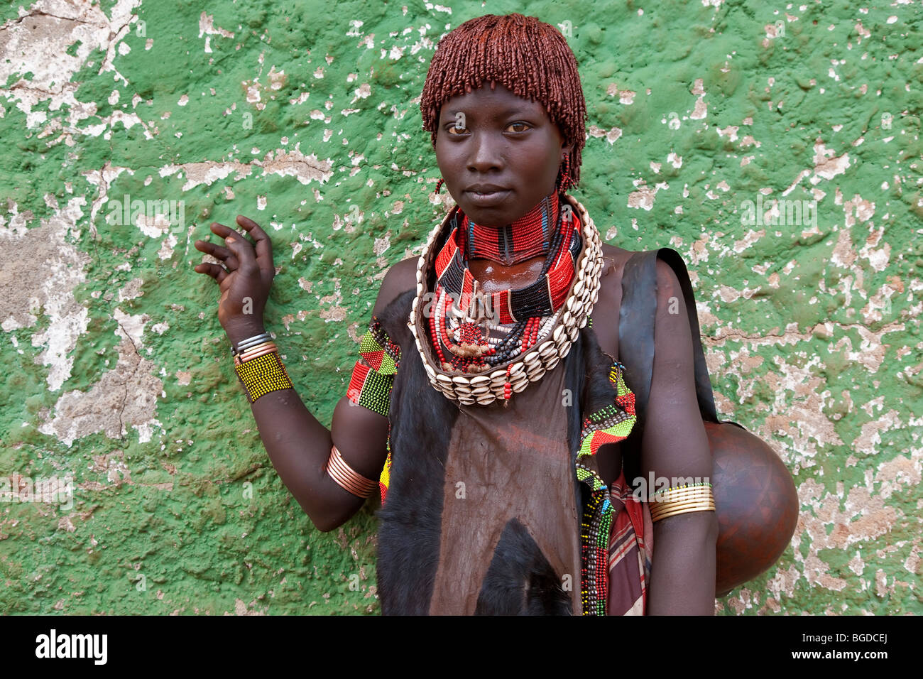 Portrait of Hamer woman, Dimeka, Omo Valley Ethiopa Stock Photo - Alamy