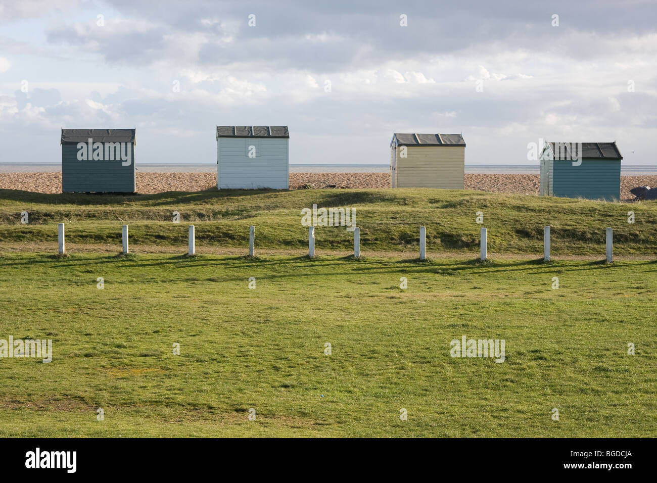 Wooden beach huts wood hi-res stock photography and images - Alamy