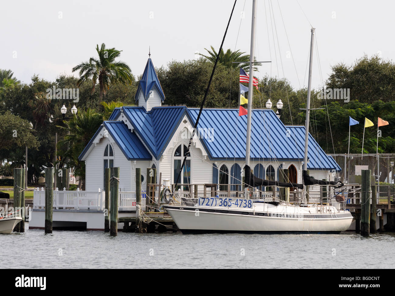 Floating Chapel by the Bay, St. Petersburg in Florida USA Stock Photo ...