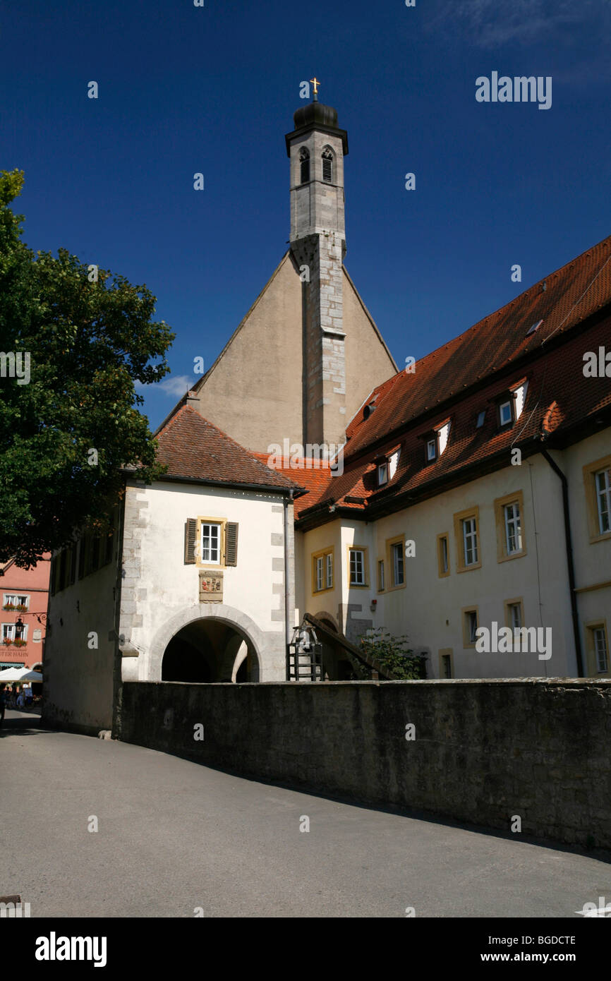 Burggasse lane and Kriminalmuseum crime museum, historic Rothenburg ob ...