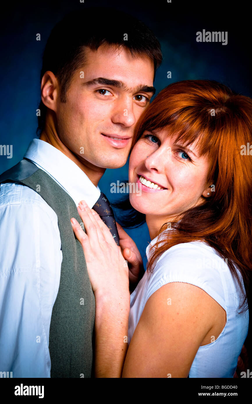 Long shot aged pair loving hi-res stock photography and images - Alamy