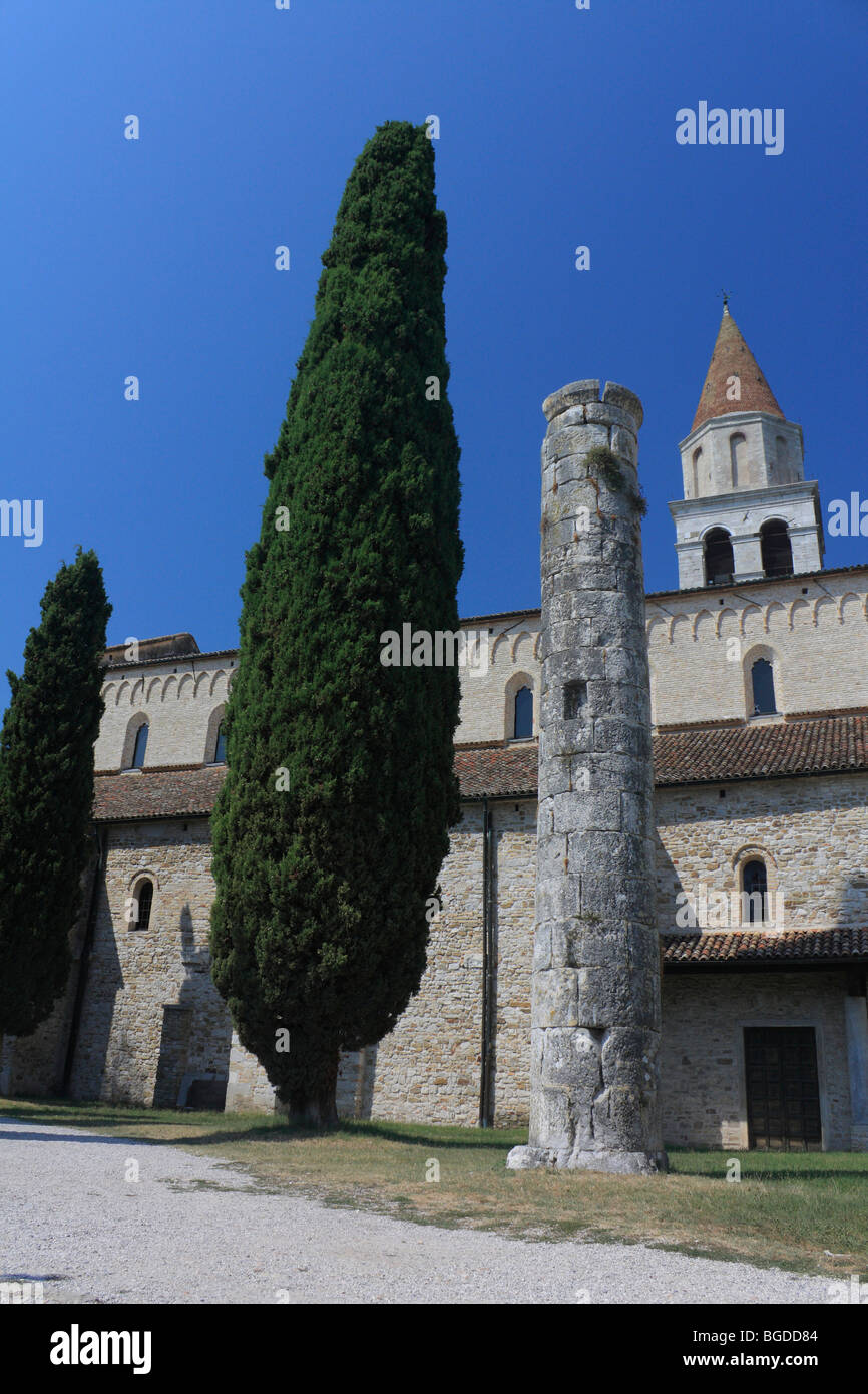 Cathedral of Aquileia with campanile, Basilica of the Virgin Mary, St ...