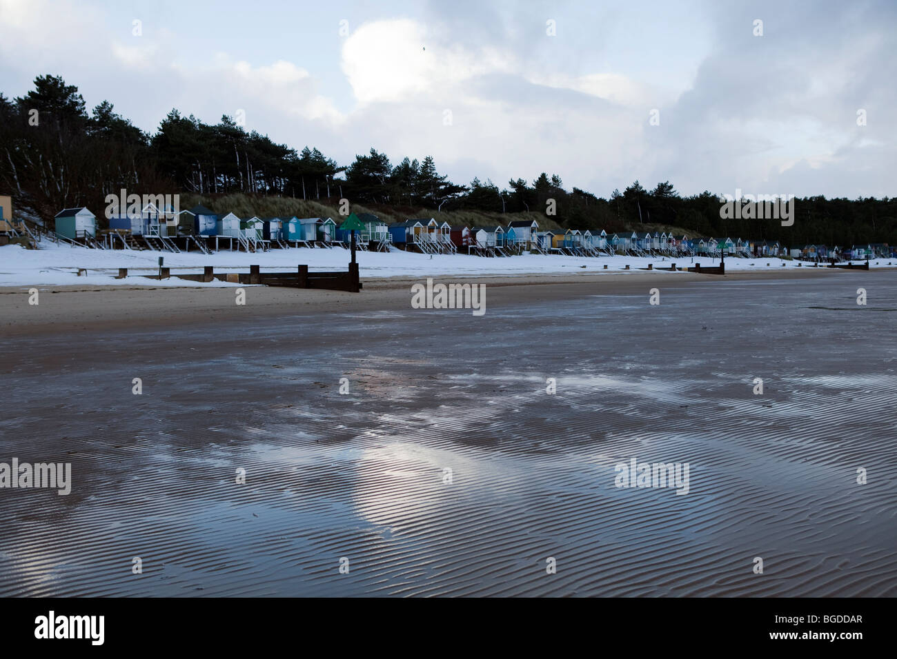 Ripples and Snow Stock Photo - Alamy