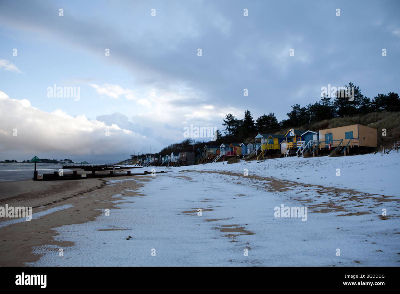 Wells next the sea snow winter norfolk hi-res stock photography and ...
