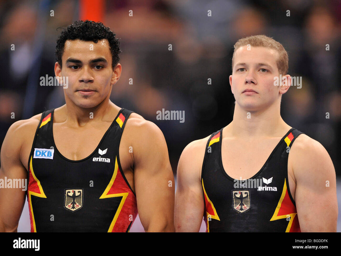 Fabian Hambuechen, GER, right, next to Matthias Fahrig, GER, left, EnBW ...