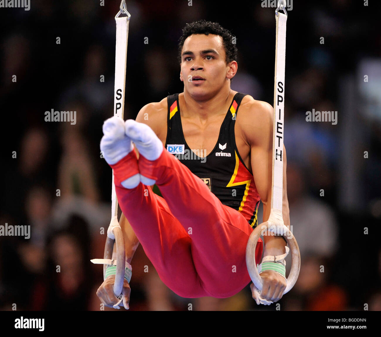 Matthias Fahrig, GER, on the rings, EnBW Gymnastics World Cup 2009 ...