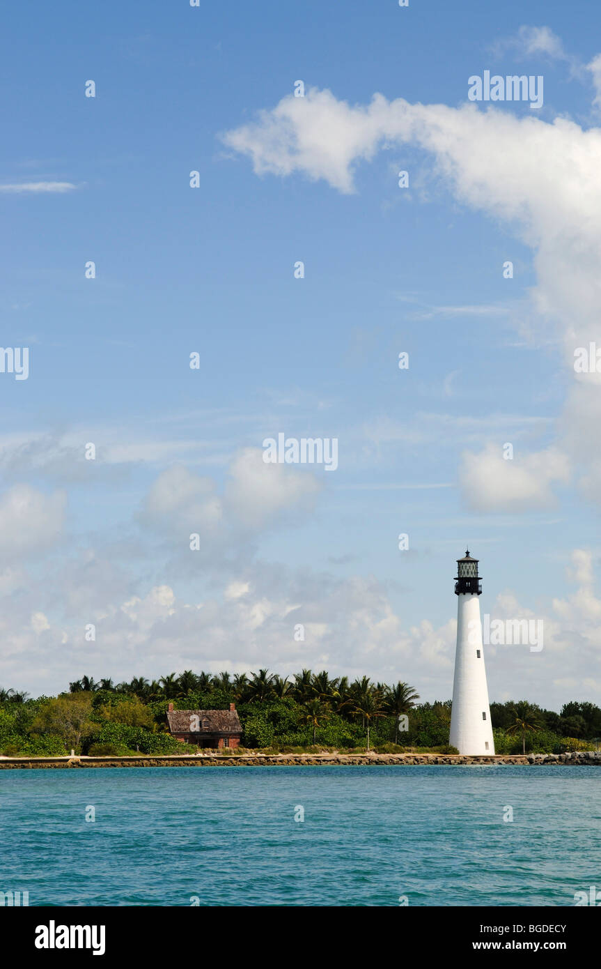 Key Biscayne, Cape Florida State Park, lighthouse, Miami, Florida, USA ...