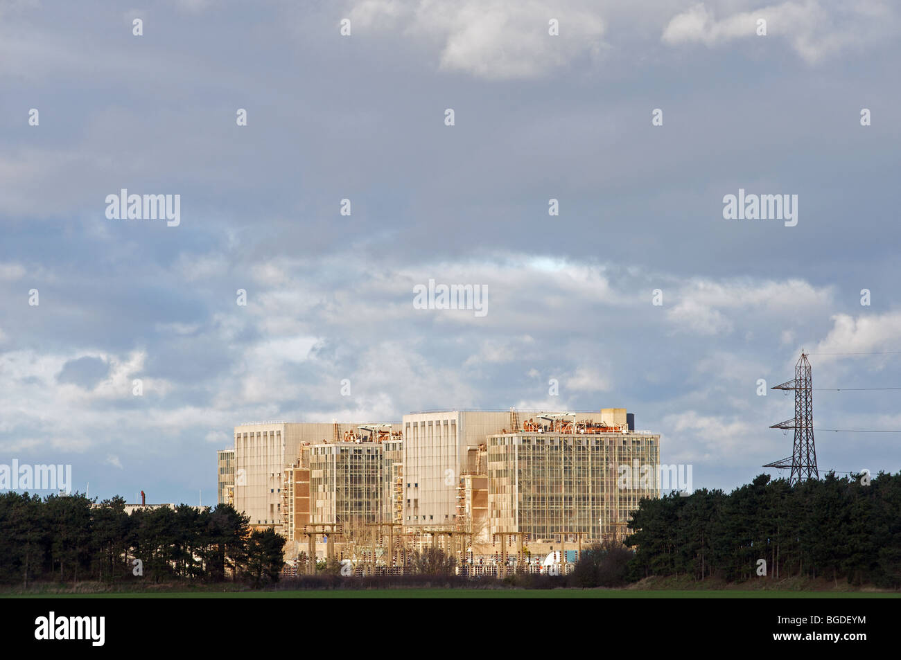 Bradwell nuclear power station which is undergoing decommissioning ...