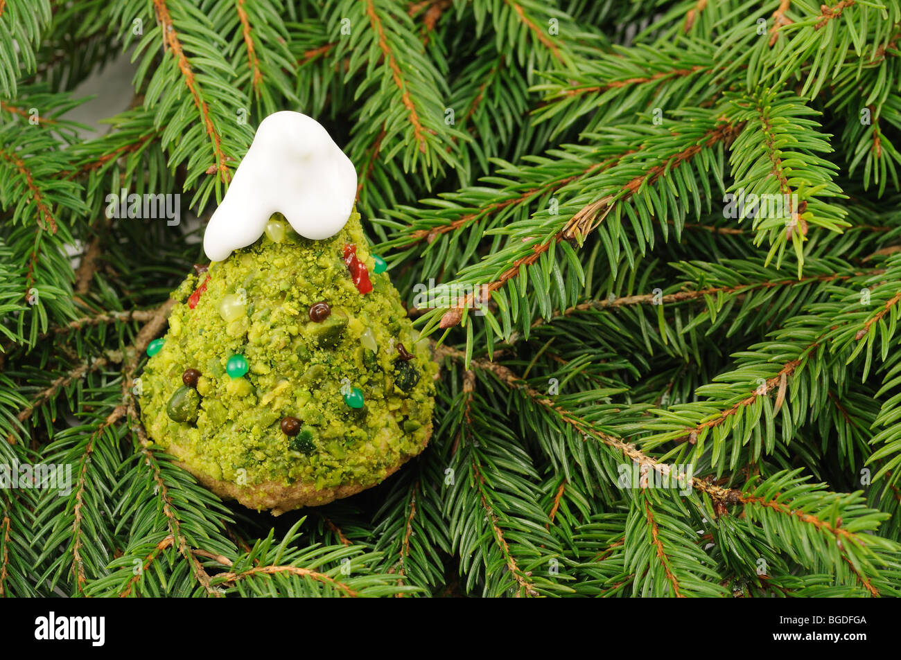 Fir Tree Shaped Cake for Christmas Stock Photo - Alamy