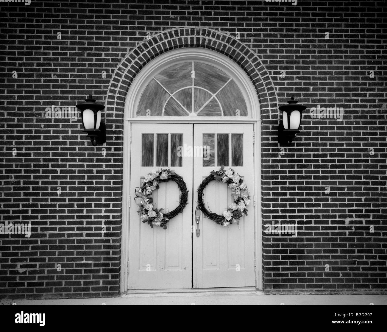 Church door in black Black and White Stock Photos & Images - Alamy