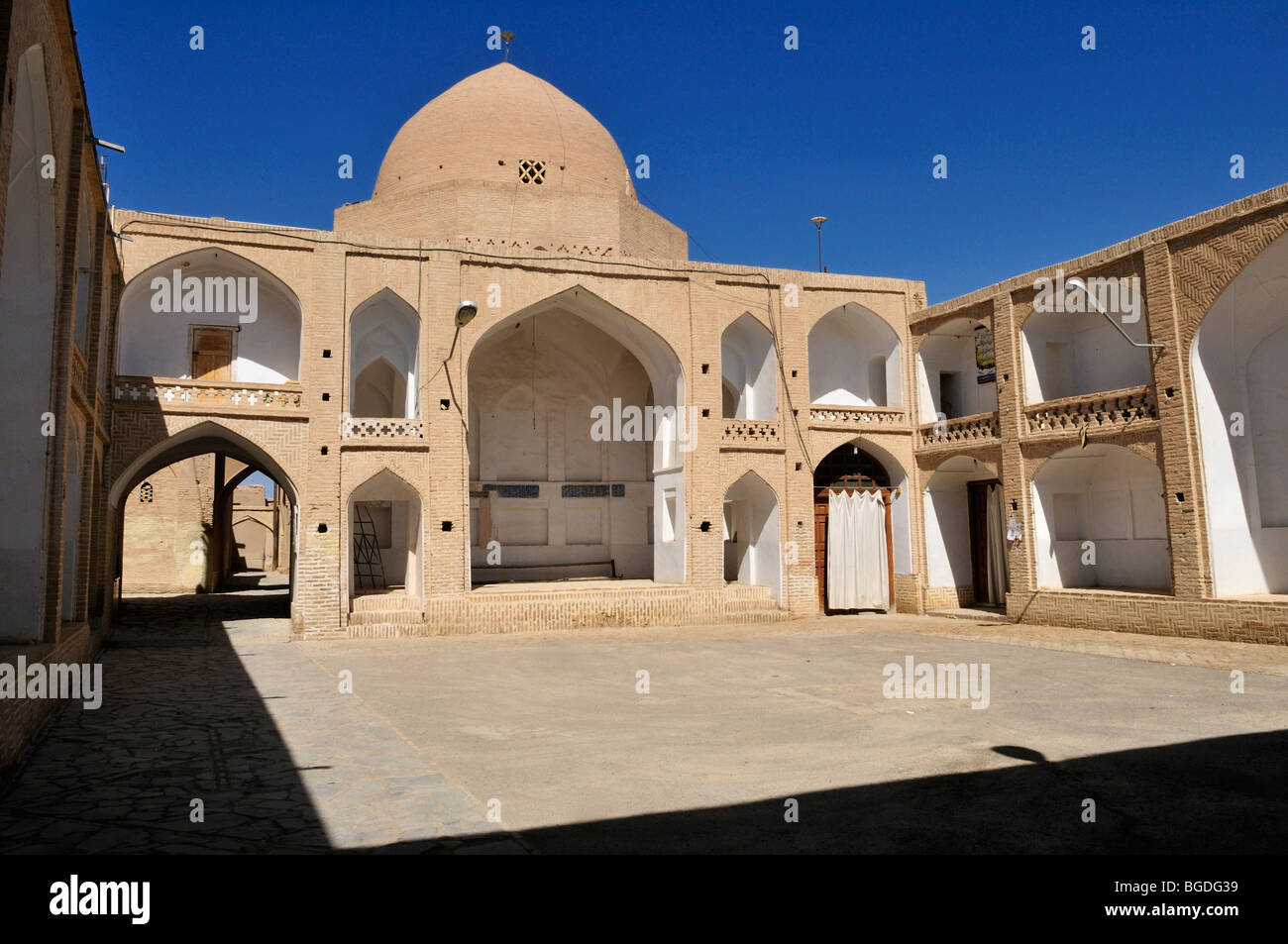 Four Iwan yard in the complex of the congregational Mosque in Nain ...