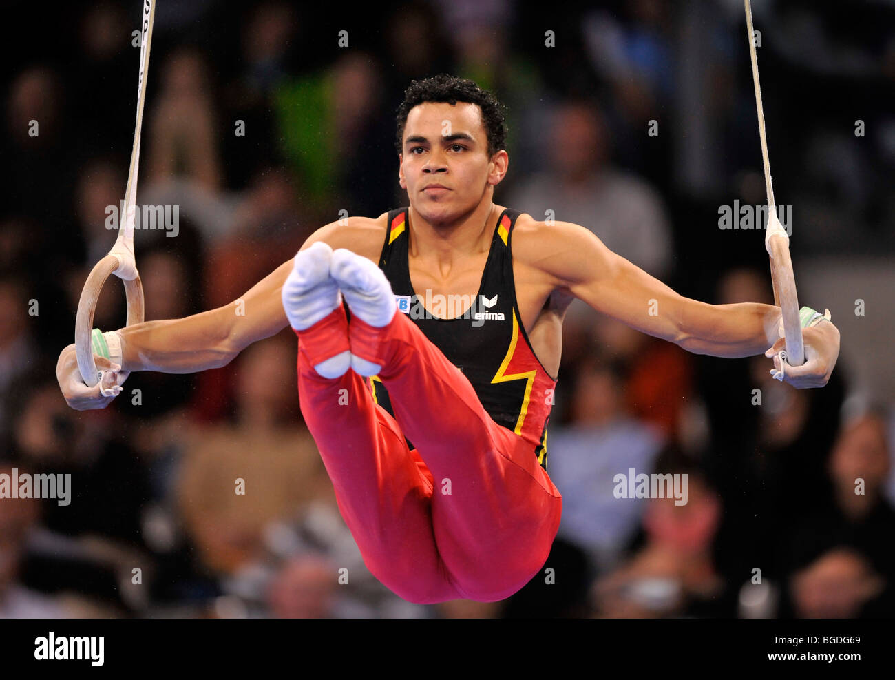 Matthias Fahrig, GER, on the rings, EnBW Gymnastics World Cup 2009 ...
