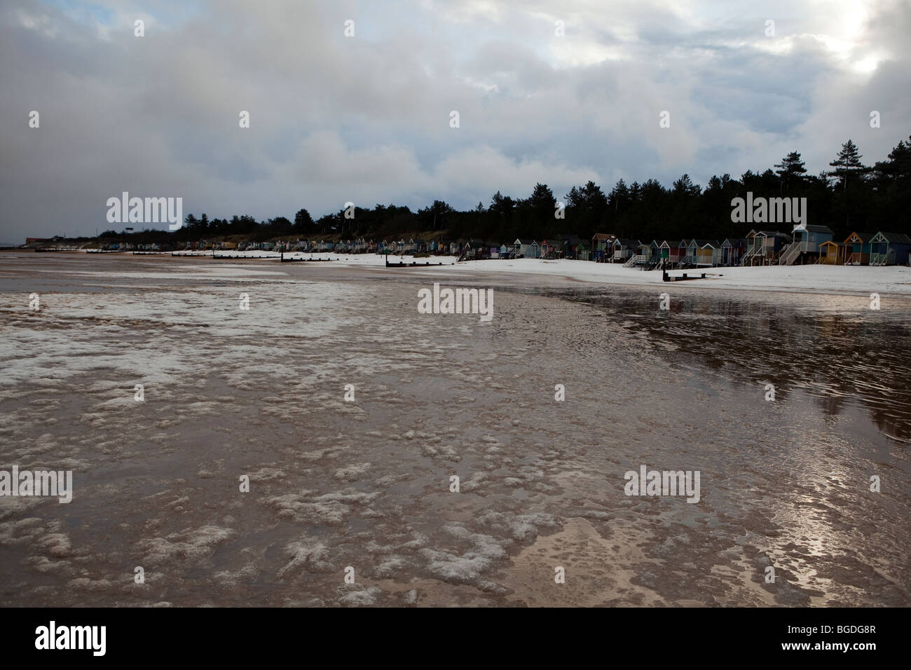 Cold Winter Beach Stock Photo - Alamy