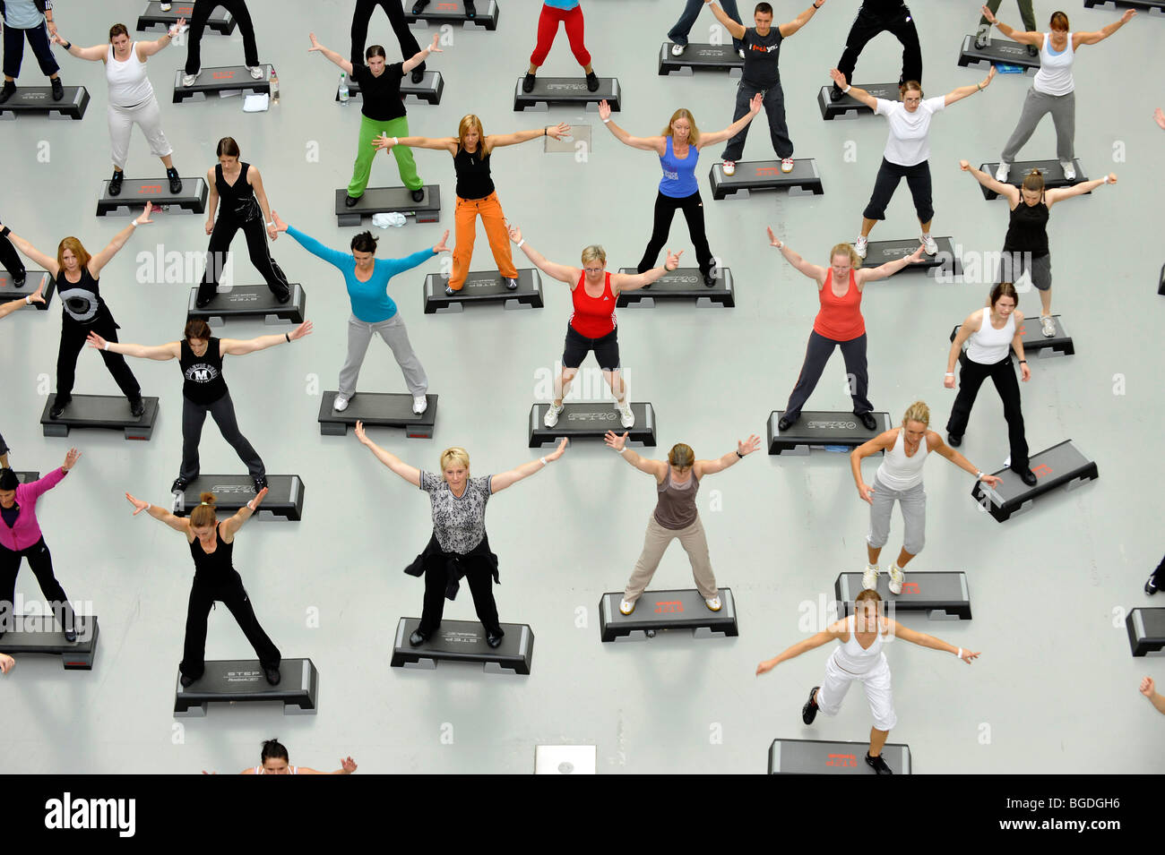 Step Aerobics, Aerobics Convention Stuttgart, SpOrt Stuttgart, Baden ...