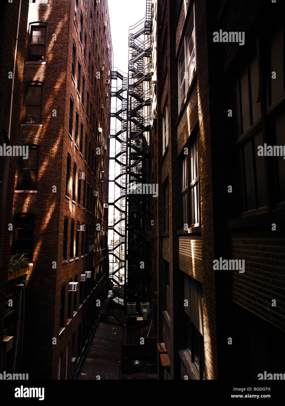 Valley between buildings Stock Photo - Alamy