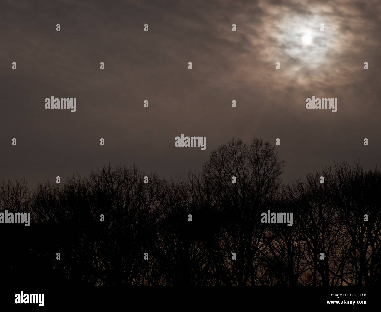 Winter cloudy day, sun and clouds, sad, depress, misery, fear, fearful ...