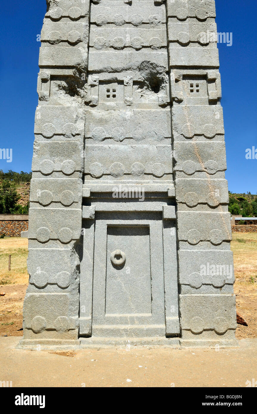 Base of the "Italian", ancient Axumite stele at Aksum, Axum, UNESCO ...