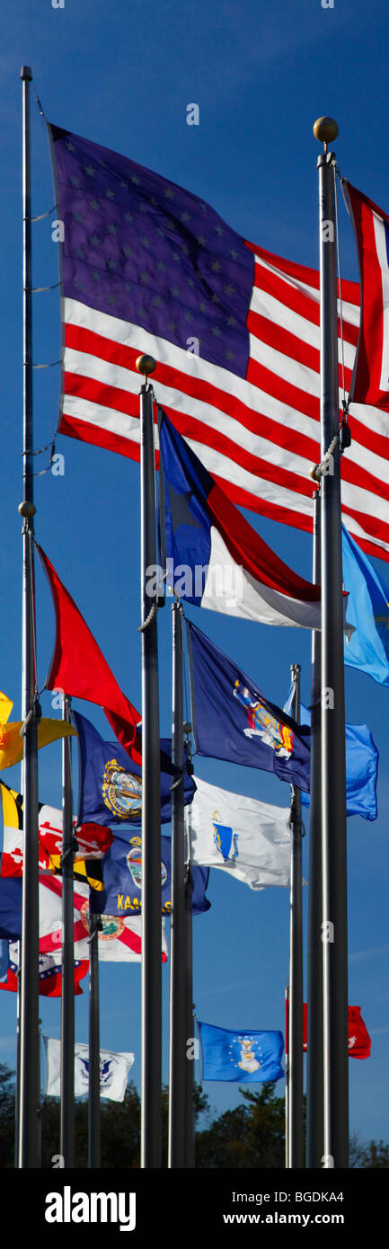 Iowa flag in vertical hi-res stock photography and images - Alamy