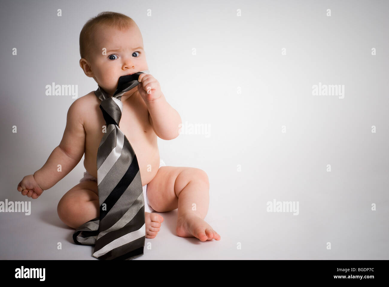Newborn Baby In A Tie