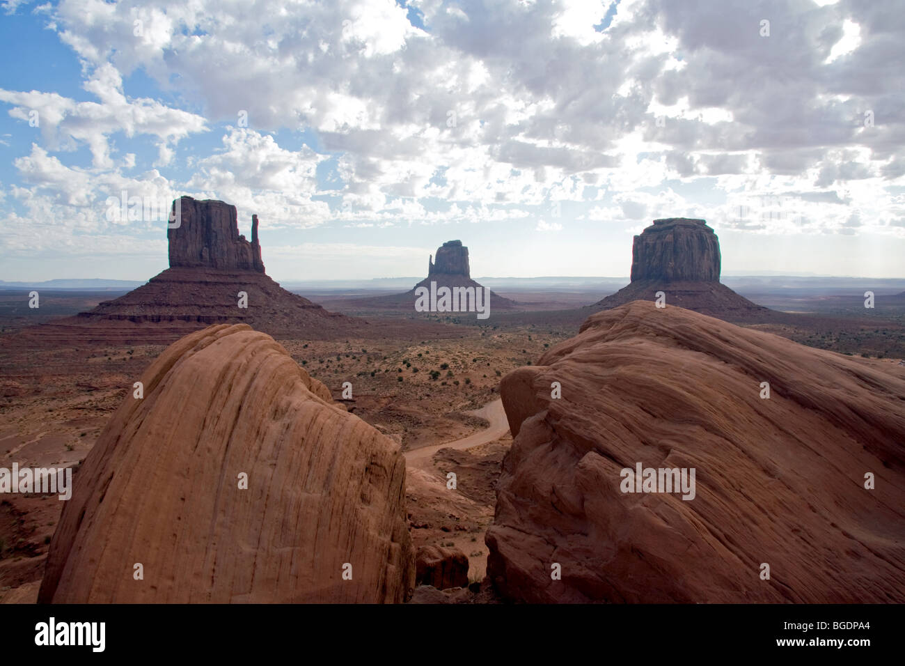 Sandstone formations inside Monument Valley Stock Photo - Alamy