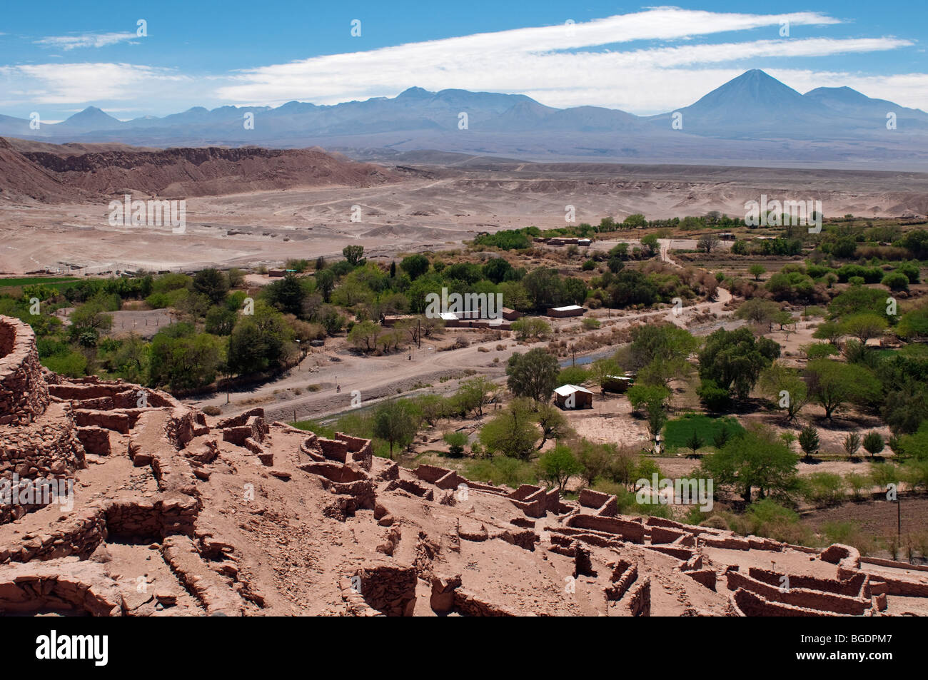 El Pukara de Quitor ruins near San Pedro Chile Stock Photo - Alamy