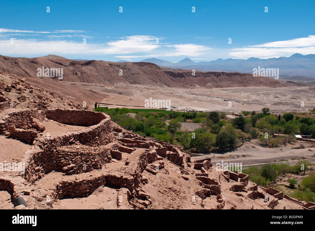 El Pukara de Quitor ruins near San Pedro Chile Stock Photo - Alamy