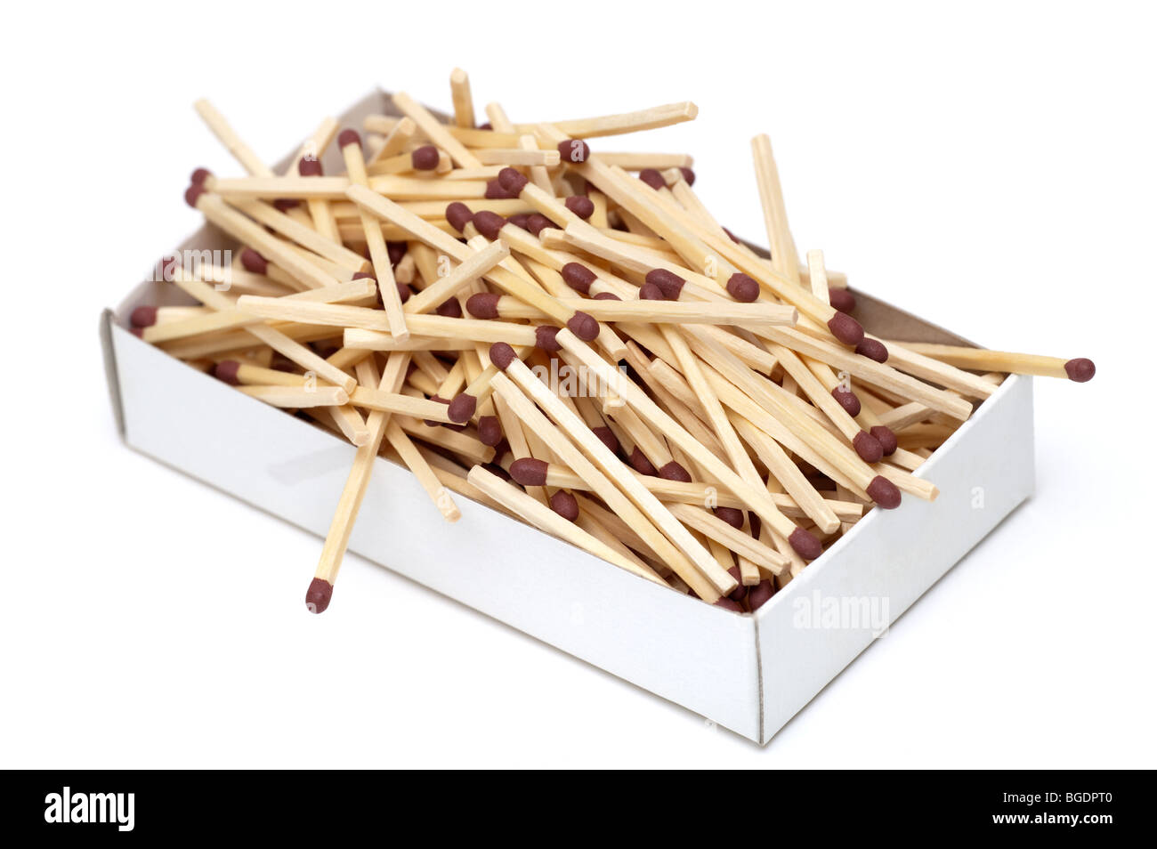 Matches stuffed into a large box Stock Photo - Alamy