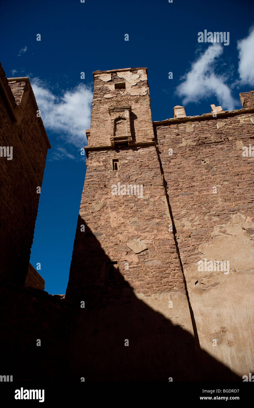 The Glaoui Kasbah in Telouet in the Zat Valley in the High Atlas ...