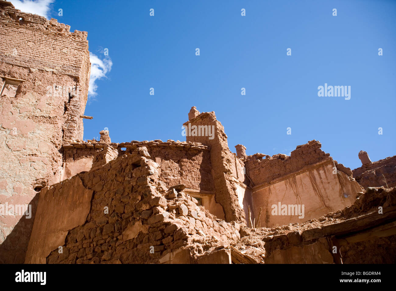 The Glaoui Kasbah in Telouet in the Zat Valley in the High Atlas ...