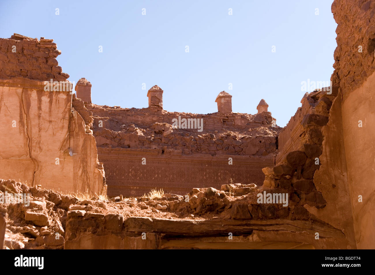 The Glaoui Kasbah in Telouet in the Zat Valley in the High Atlas ...
