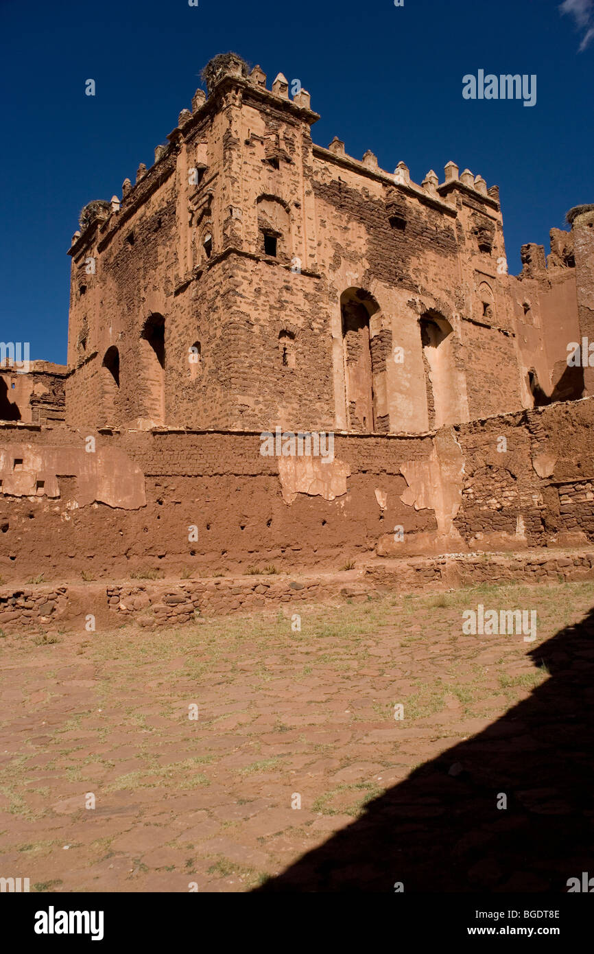 The Glaoui Kasbah in Telouet in the Zat Valley in the High Atlas ...