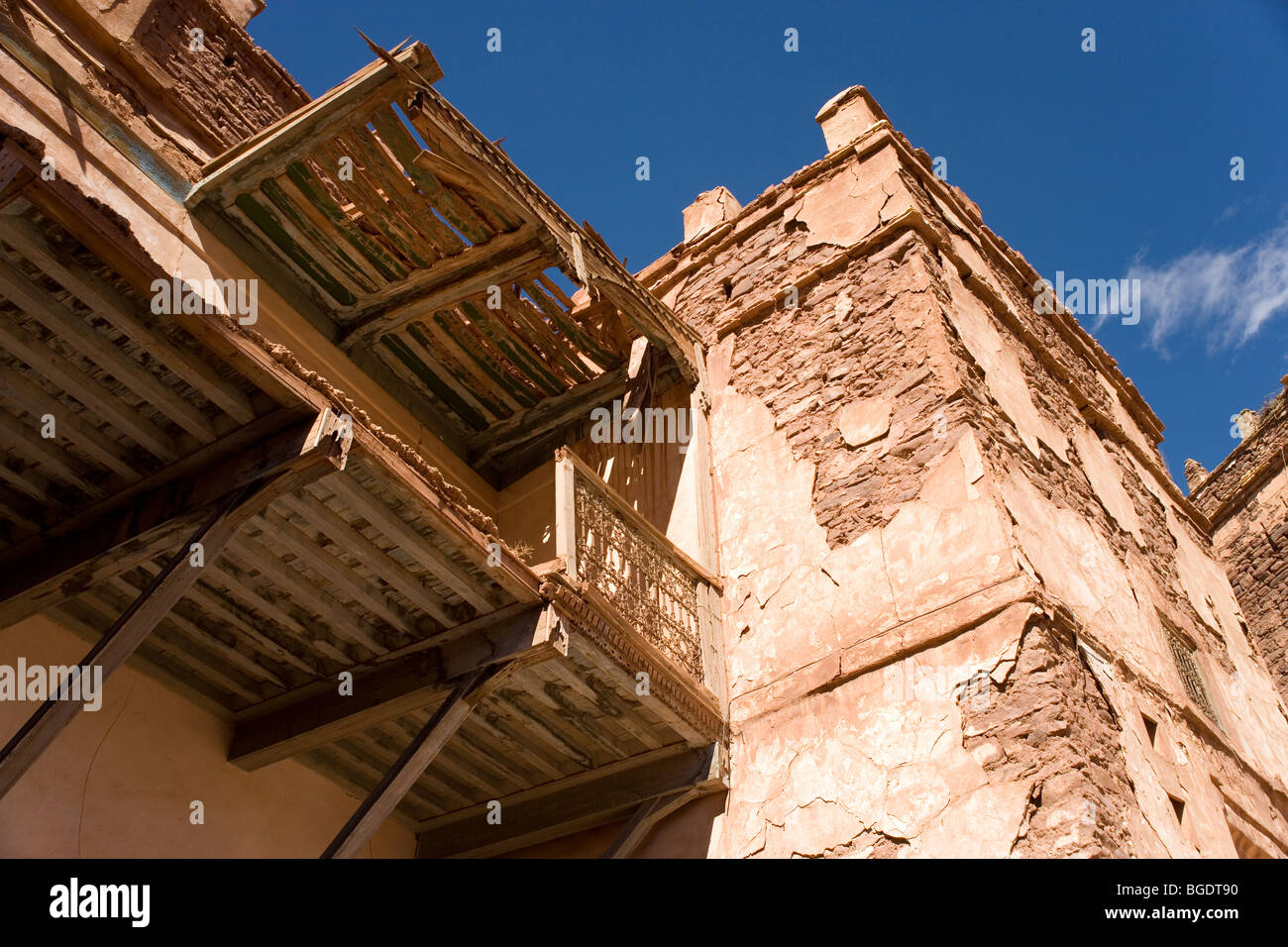 The Glaoui Kasbah in Telouet in the Zat Valley in the High Atlas ...