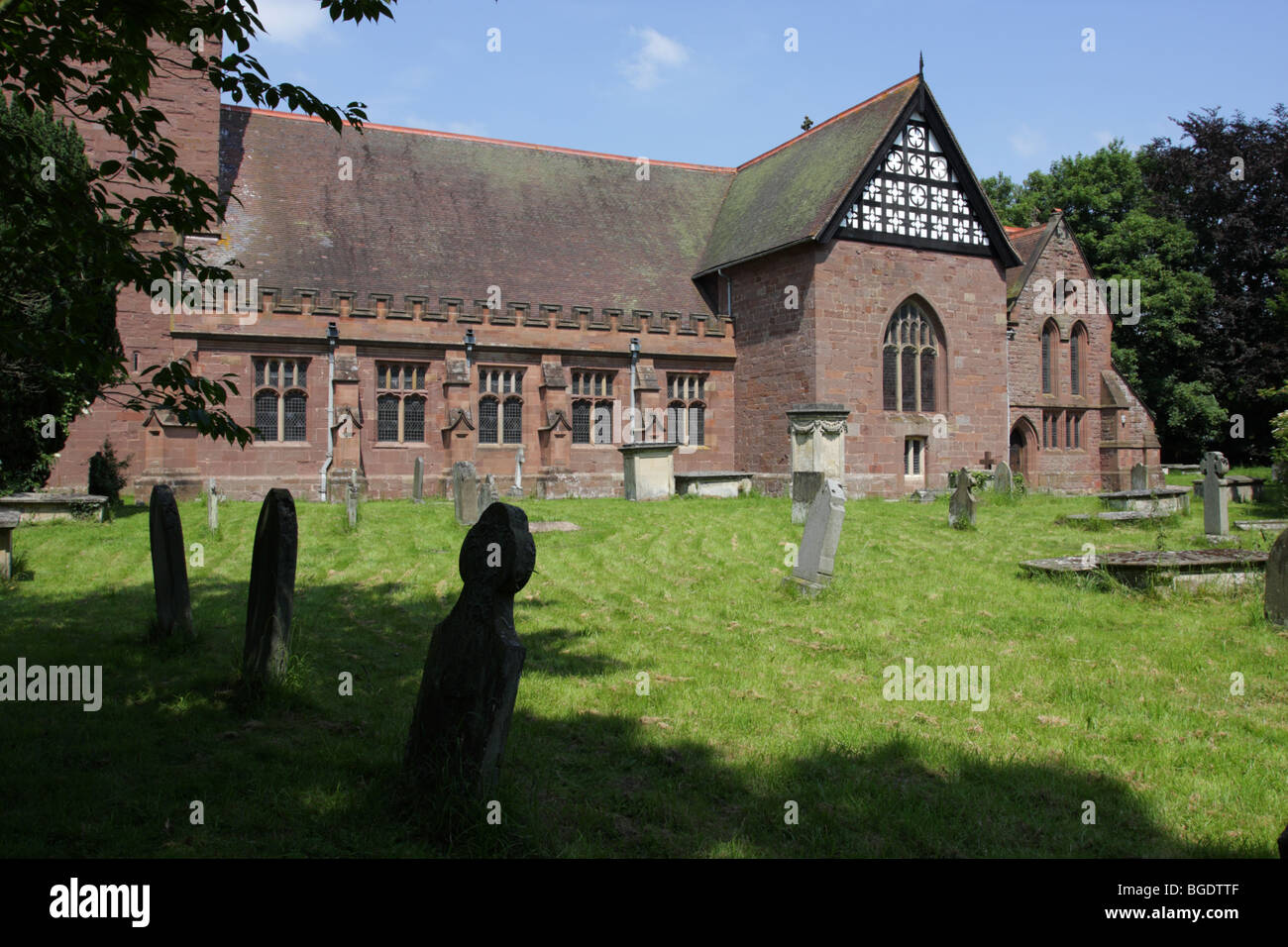 From the shade into the light,a southerly aspect of the cemetery at St ...
