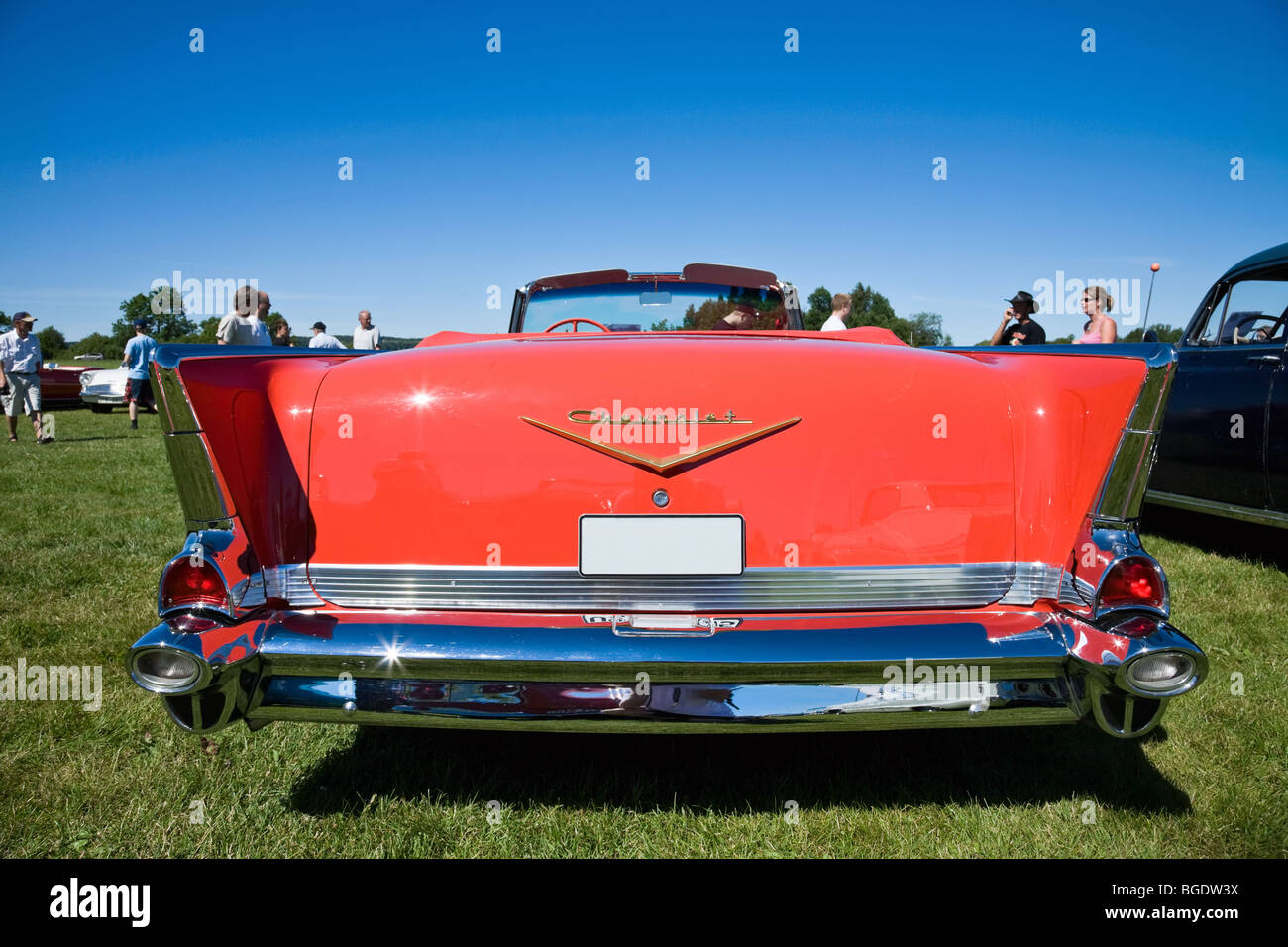 Rear view on a classic Chevrolet Stock Photo - Alamy