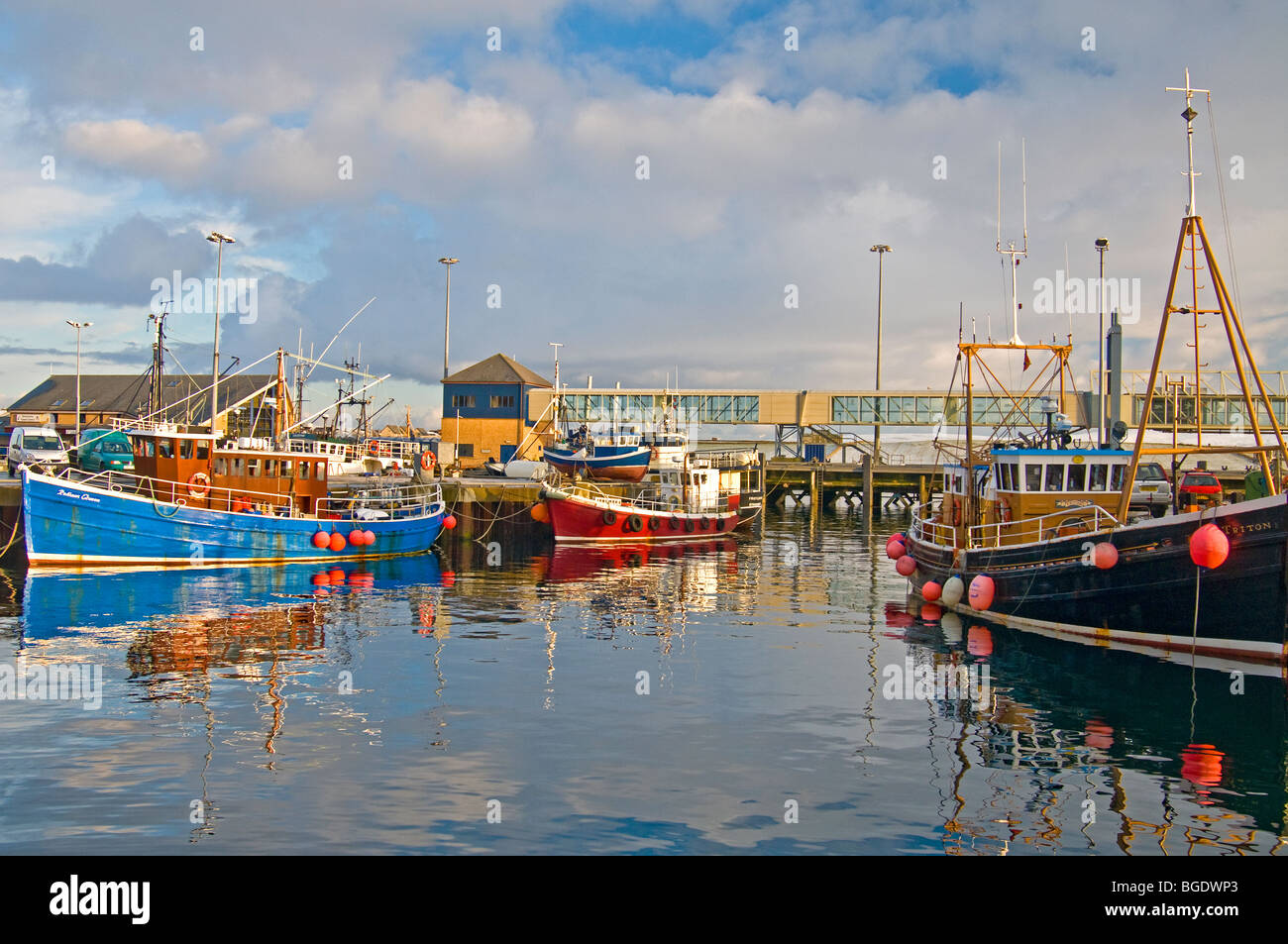 Stromness harbour mainland Orkney Highland Region Scotland SCO 5686 ...