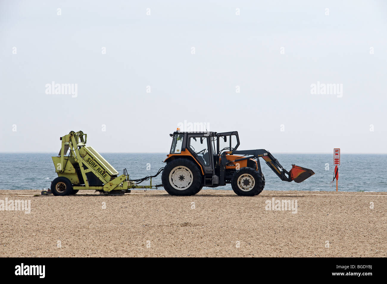 Beach cleaning rake hi-res stock photography and images - Alamy