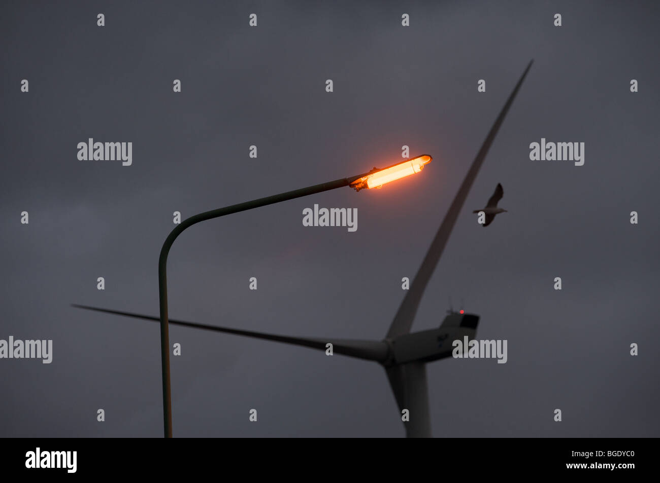 Giant wind turbine, Ness Point, Lowestoft, Suffolk, UK Stock Photo - Alamy
